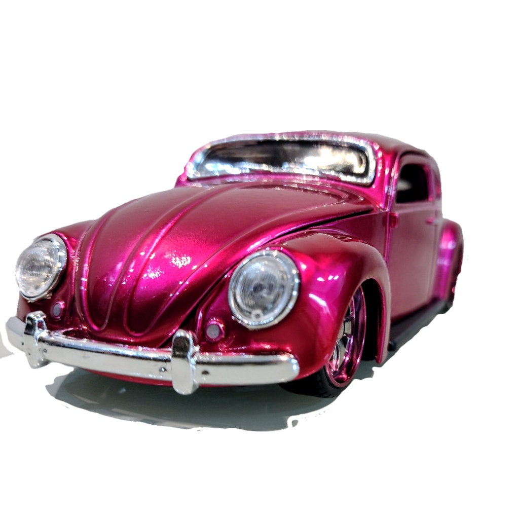 Miniaturas Carros Volkswagen Fusca Tunado Rebaixado 1/24 | Shopee Brasil