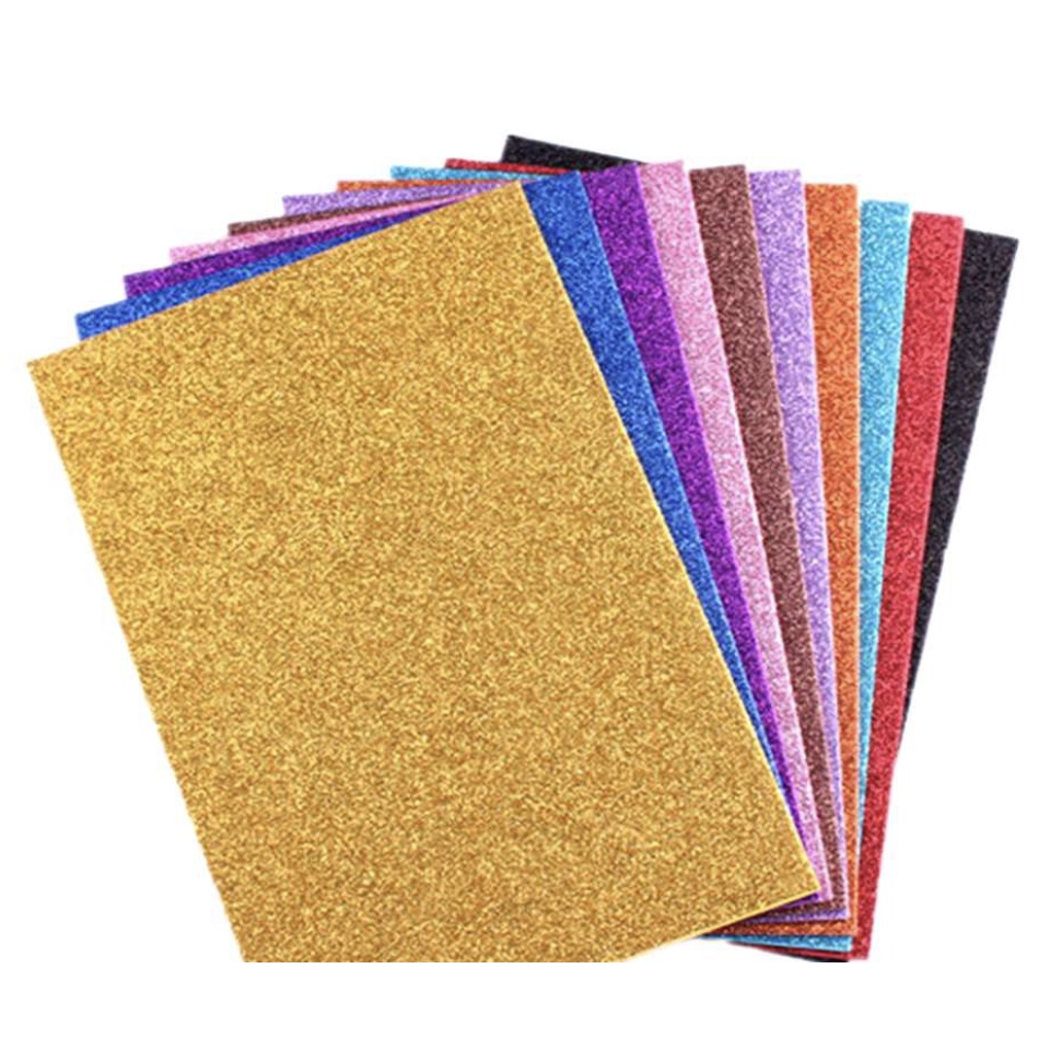 Cartolina Folha de EVA 40 x 60 com Glitter brilho ou liso diversas ...