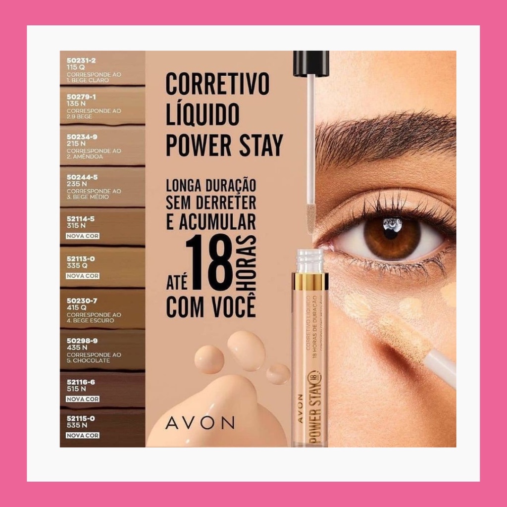 Corretivo Líquido Avon Power Stay 4ml | Shopee Brasil