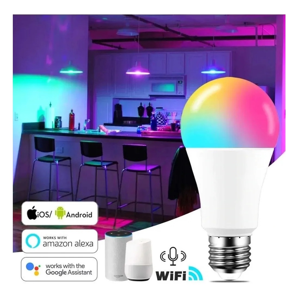 Lampada SMART LED RGB ECOFORCE | Shopee Brasil