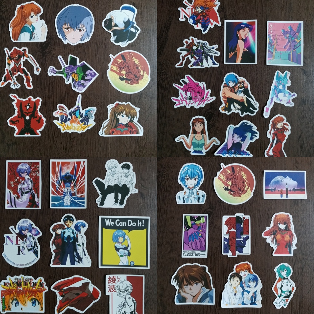 Stikers (Adesivos) Neo Genesis Evangelion (Evangelion). Anime | Shopee ...