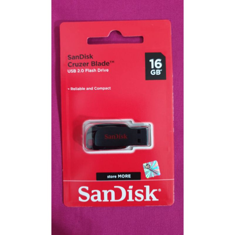 Sandisk Original Flasdisk 16gb Garantia Oficial | Shopee Brasil