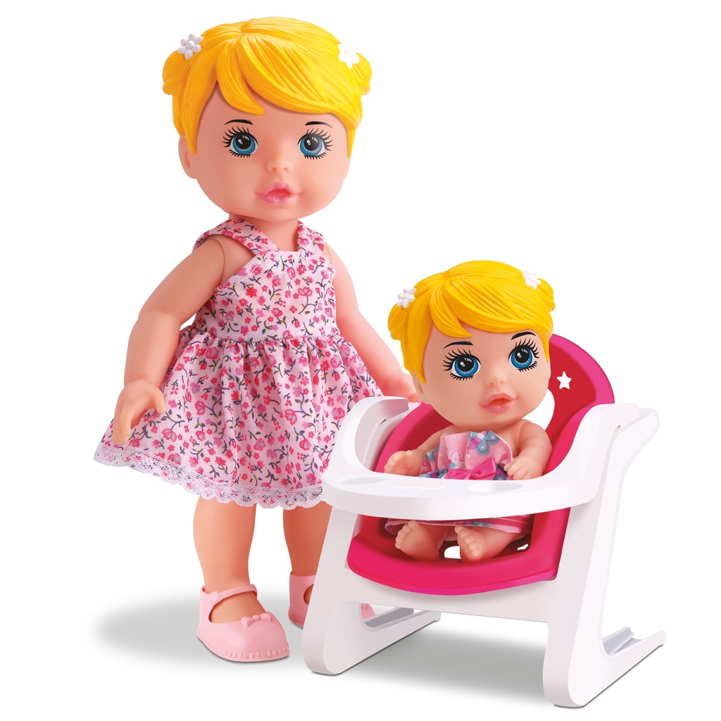 Boneca Bee Hugs Papinha Com Cadeirao - Bee Toys | Shopee Brasil