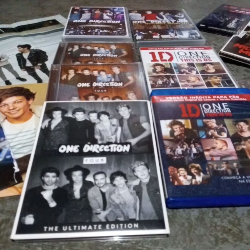 Kit Coleção One Direction - Cd, Dvd, Pôster, Blu-Ray | Shopee Brasil