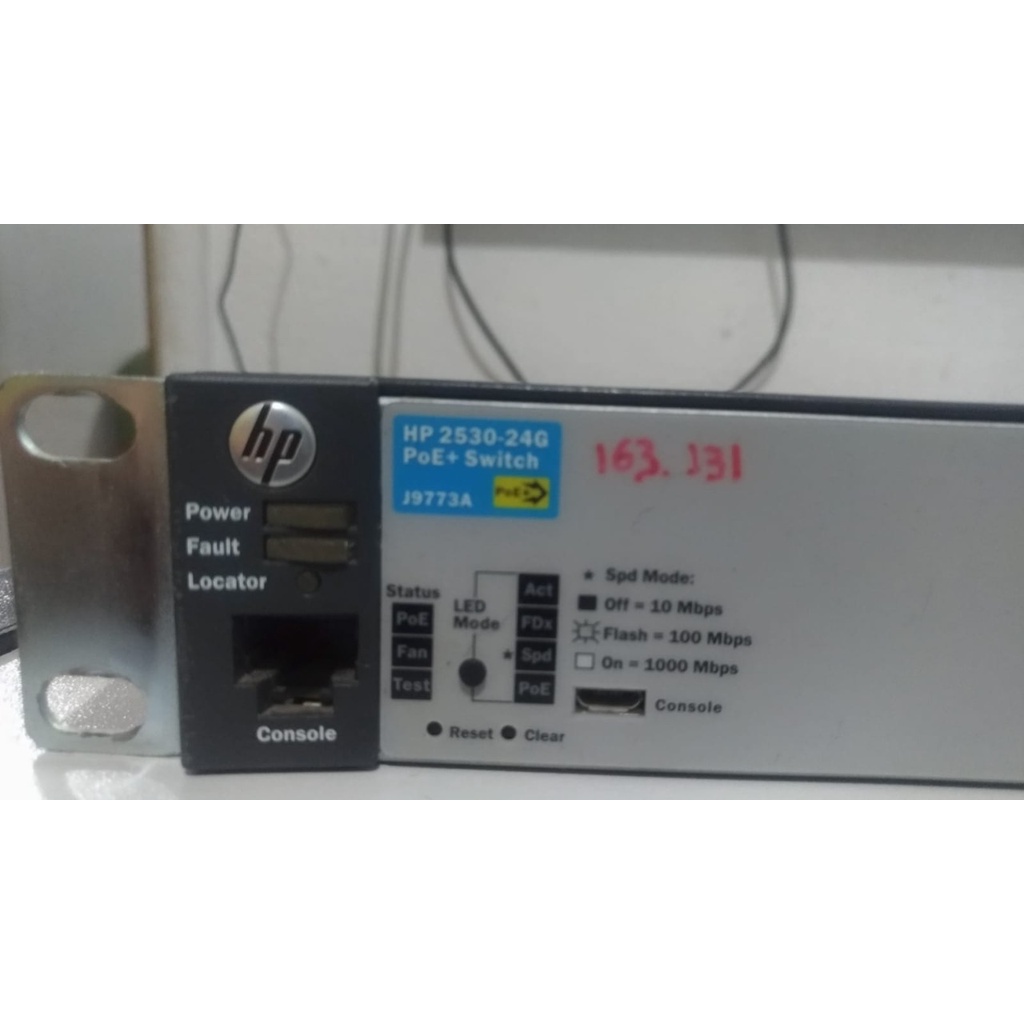 Switch Gerenciável HP 2530-24G-PoE+ J9773A | Shopee Brasil