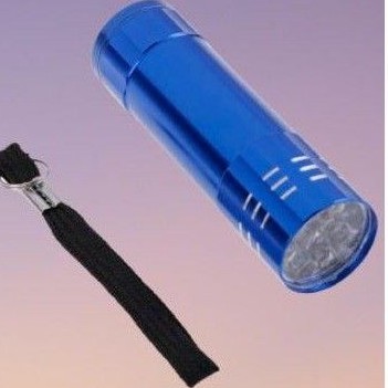 Lanterna Uv 9 Led Ultra Violeta Luz Negra Dinheiro Falso | Shopee Brasil