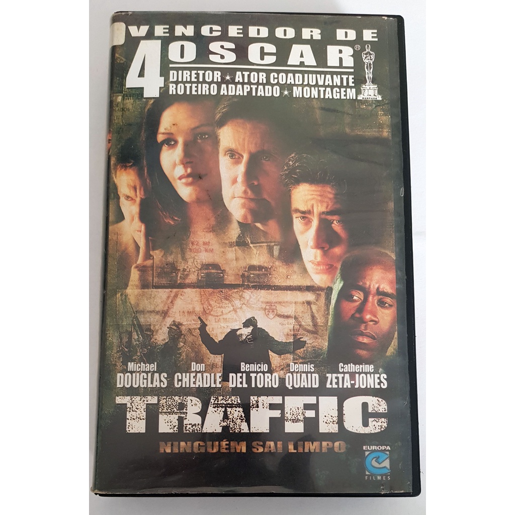 FITA VHS ORIGINAL ANTIGA TRAFFIC - MICHAEL DOUGLAS BENICIO DEL TORO ...
