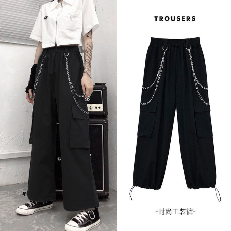 (Liu) Cal Como Feminina Outono Vers O Coreana Ins Street Hip-Hop Casual Macac O Solto E Cintura ...