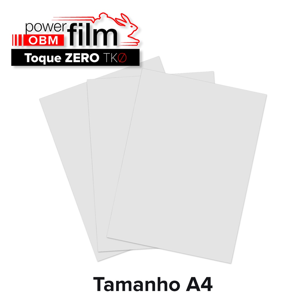 OBM Power Film TKØ - Toque Zero - A4 - 10 Folhas | Shopee Brasil