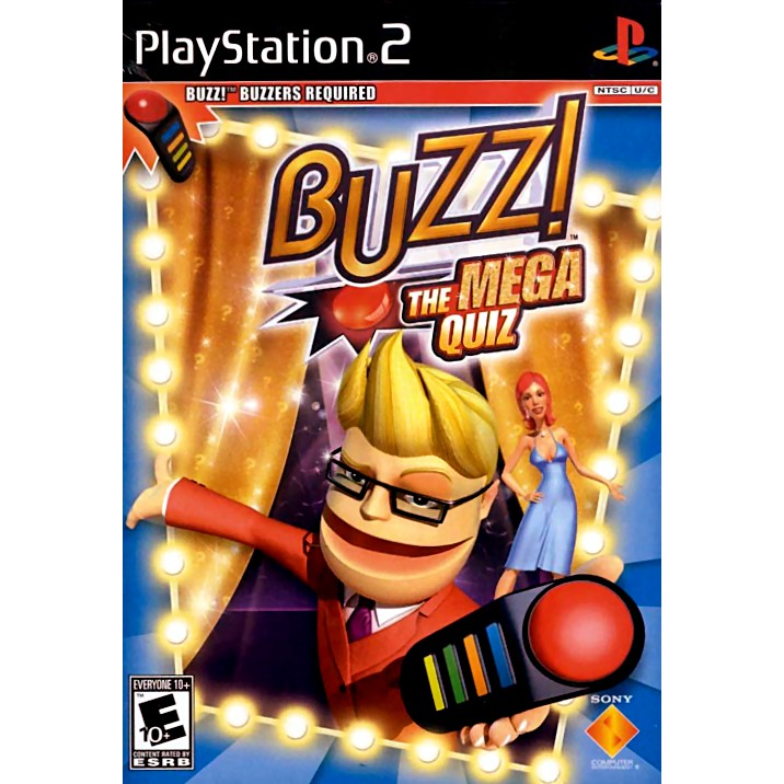 Buzz The Mega Quiz jogo playstation ps2 + fini | Shopee Brasil