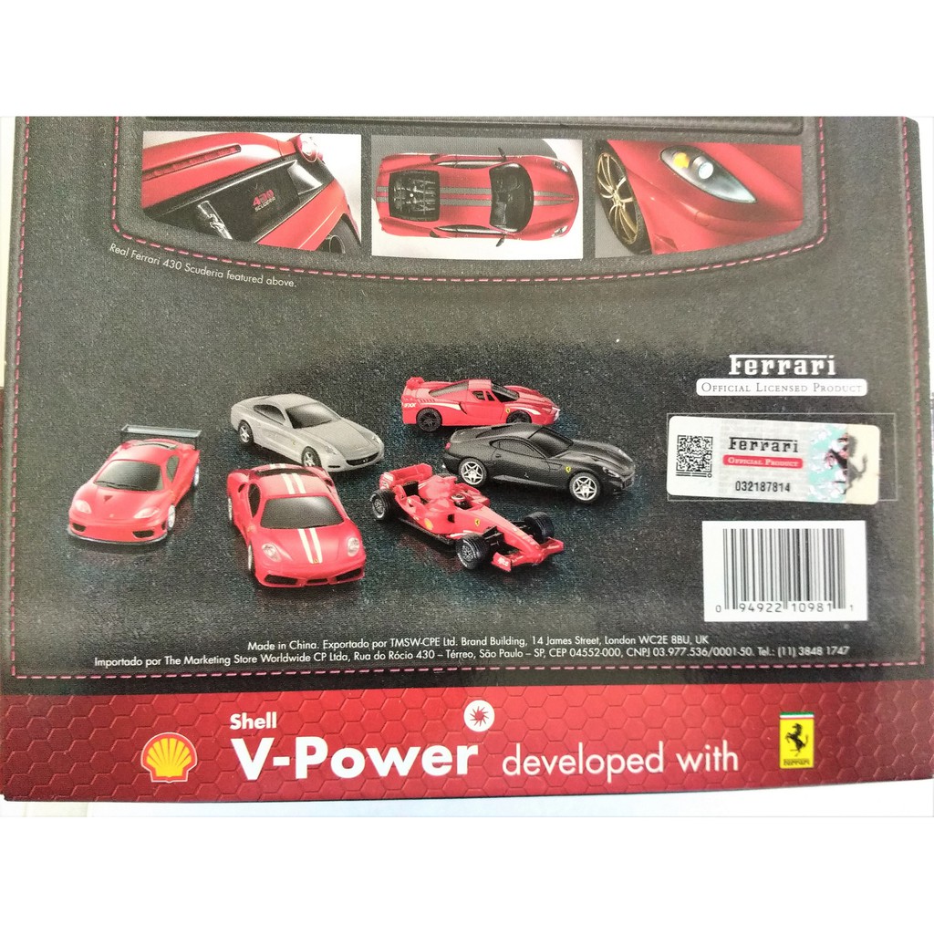 Shell Ferrari V-Power - Collezione - Carrinhos Miniaturas - Escorrega o ...