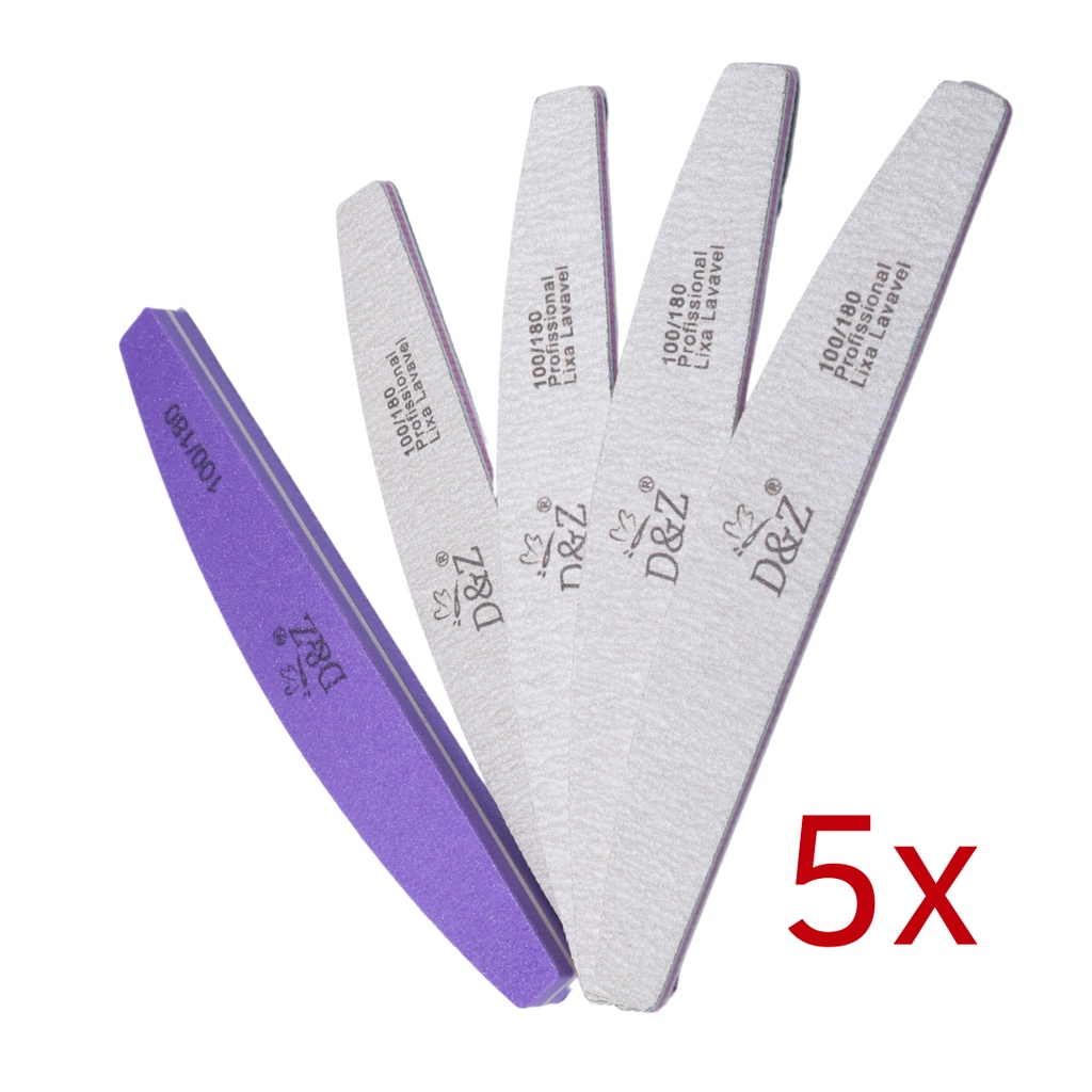 Kit completo de lixa para unha de gel boomerang 100/180 + polidora ...