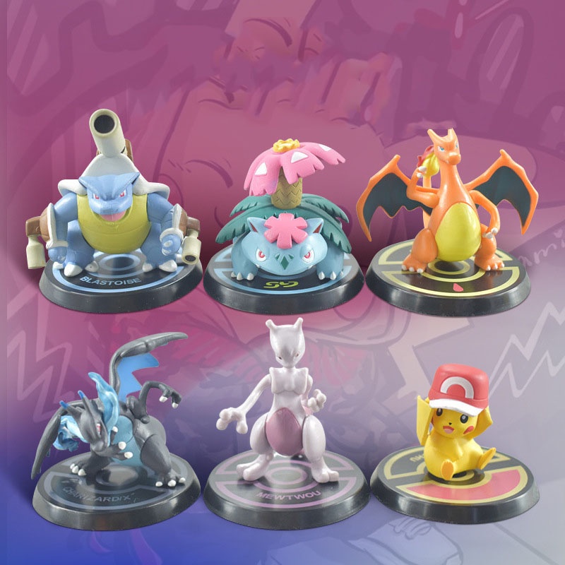 Pokemon Brinquedos Action Figure Do Pikachu Mewtwo Charizard | Shopee ...