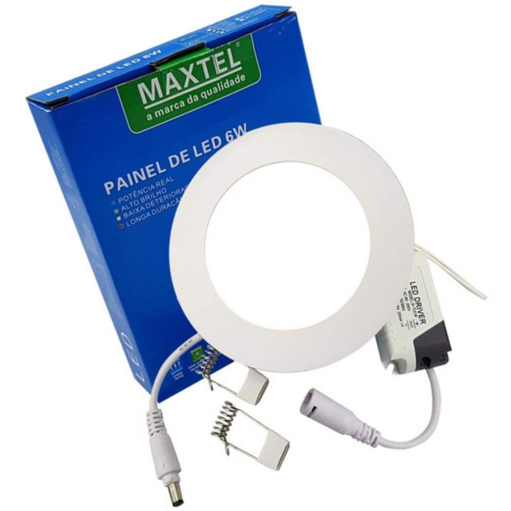 Painel Luminaria Plafon de Led 6W Maxtel | Shopee Brasil