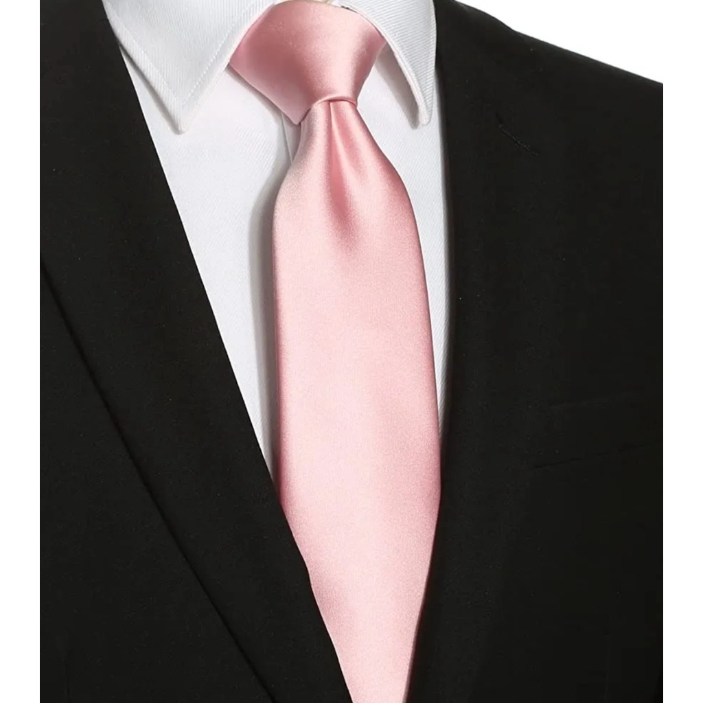 Gravata lisa Slim Fit Rosa Tradicional Para Padrinhos Casamentos Festas ...