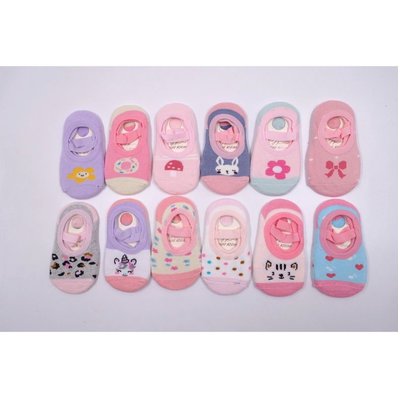 Meia Sapatilha/Pantifa Menina Pilates Infantil Antiderrapante 2 a 8 ...