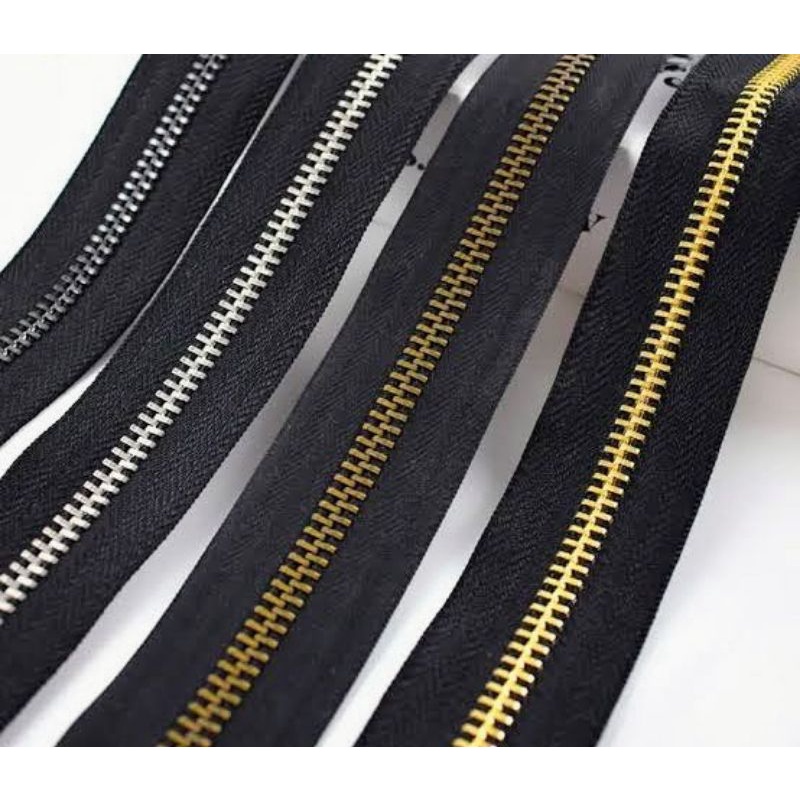 Zíper de metal ALUMÍNIO (3, 5 e 10 metros) - N.5 | Shopee Brasil