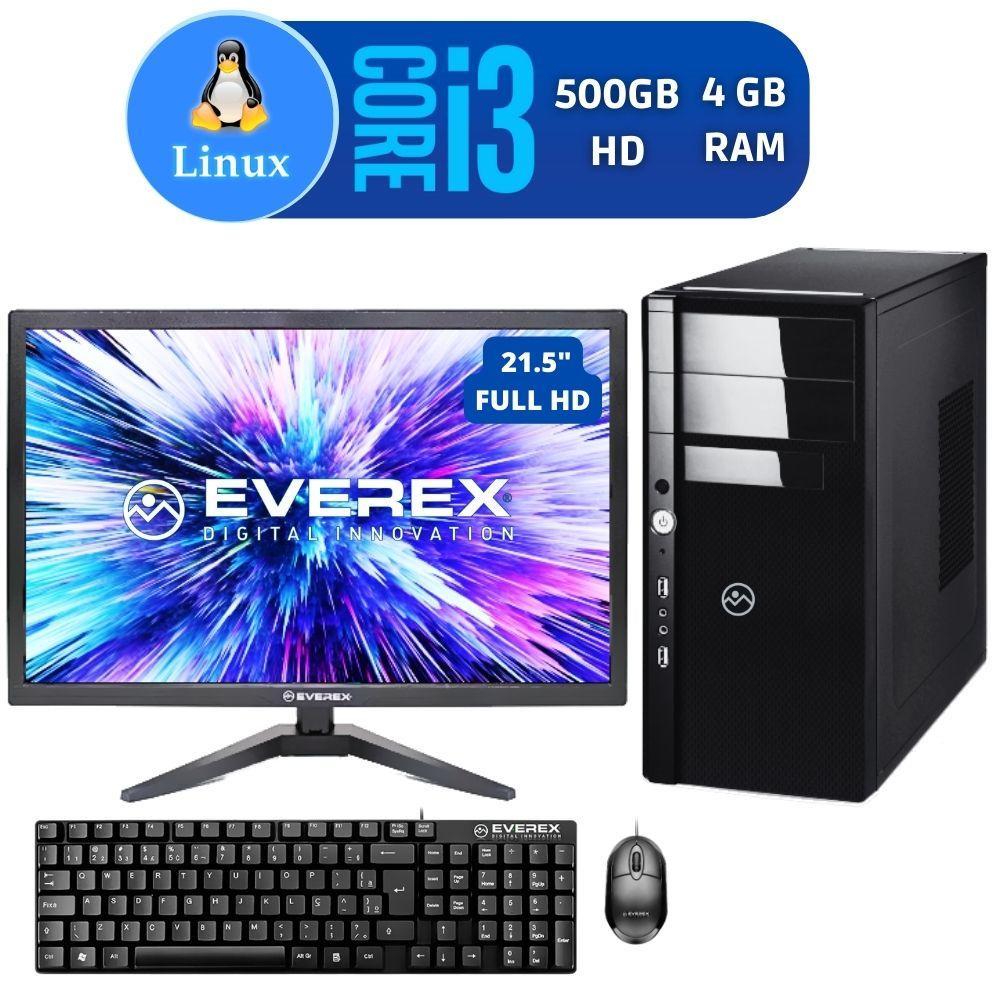 Computador Core i3-330M, 4GB, 500GB HD e Linux + MONITOR 21,5" | Shopee ...
