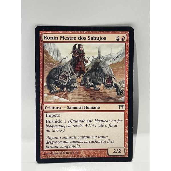 Carta Magic Ronin Mestre dos Sabujos | Shopee Brasil