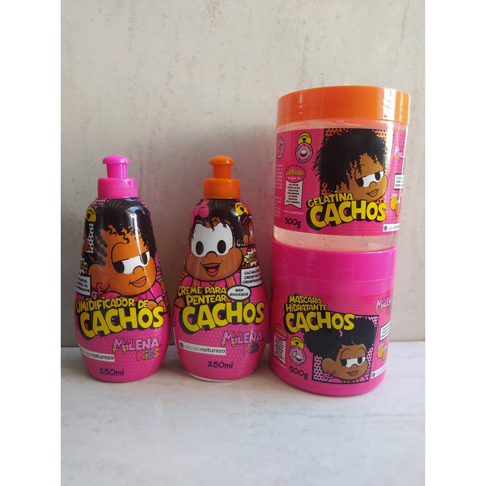 Linha de Tratamento Capilar Infantil-Milena kids - unidade | Shopee Brasil