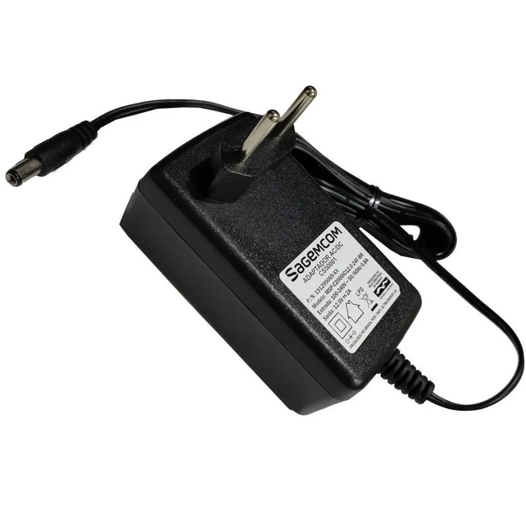 Kit 20 Fonte Sagecom 12v 2a Universal Plug P4 Bivolt Ac/dc | Shopee Brasil