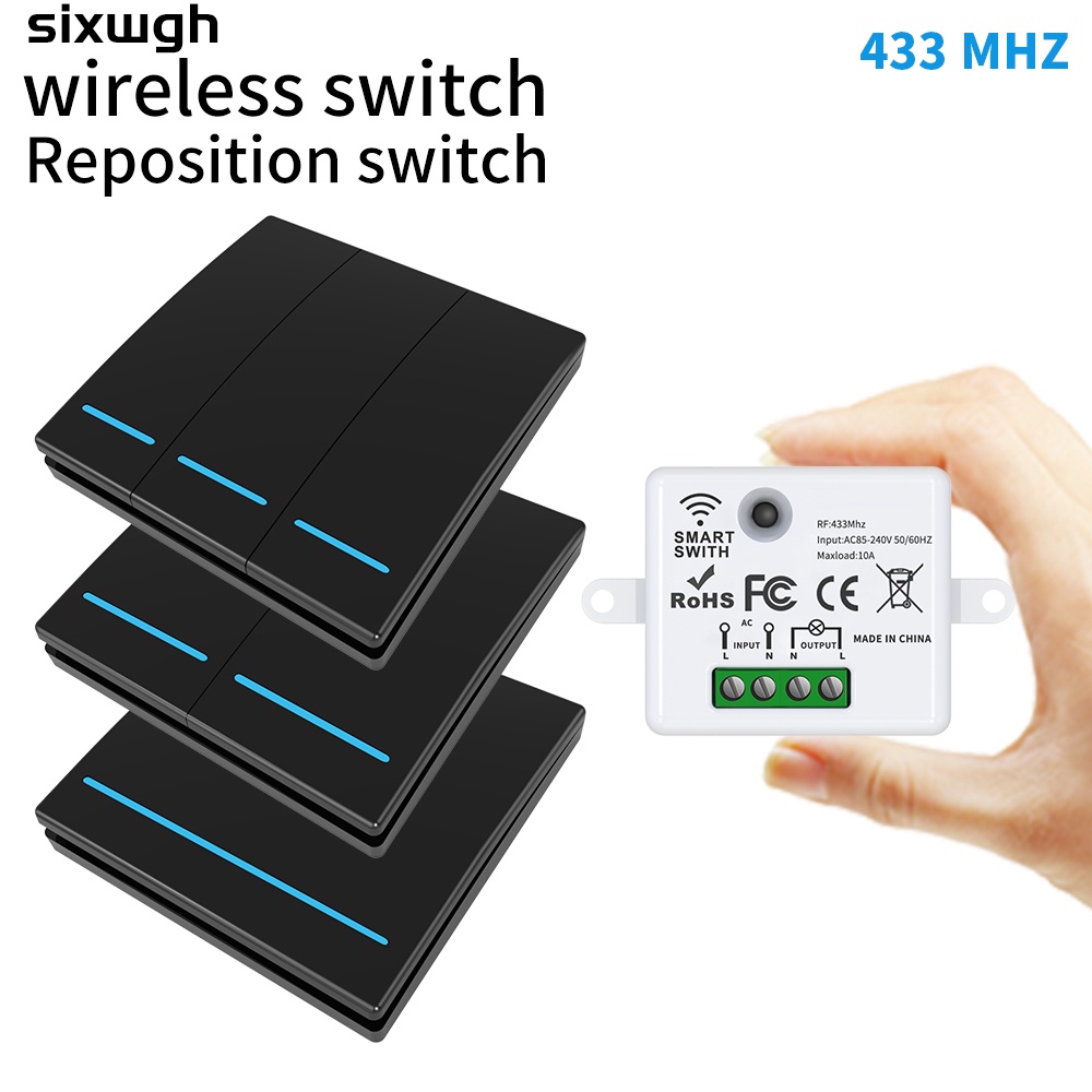 Smart wireless switch Interruptor sem fio reposicione o kit do ...