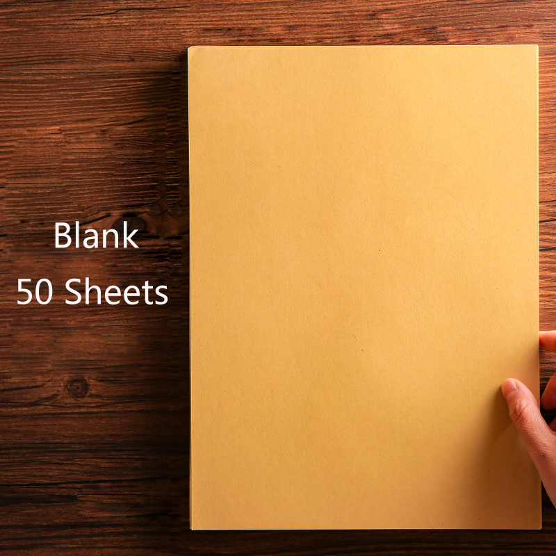 Papel Kraft 50 Folhas A5/B5/A4 | Shopee Brasil