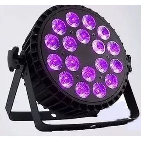 Refletor ferro Par led 18w Rgbwa+uv Slim Strobo | Shopee Brasil