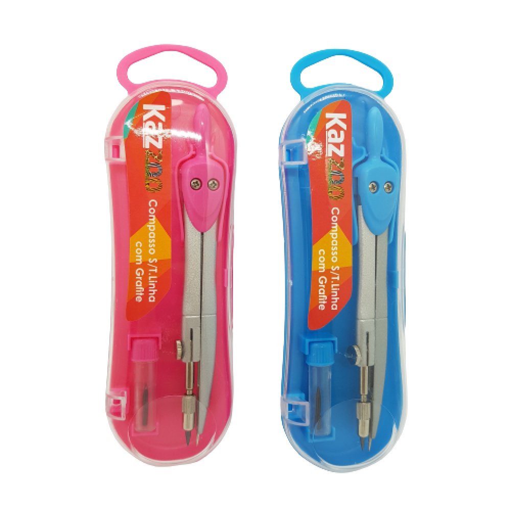 Compasso sem Tira Linha Metal com Grafite - Kaz KZ971441 | Shopee Brasil