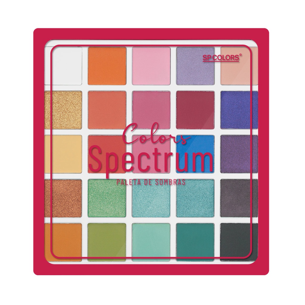 Paleta de Sombras 25 Cores Colors Spectrum SP Colors | Shopee Brasil