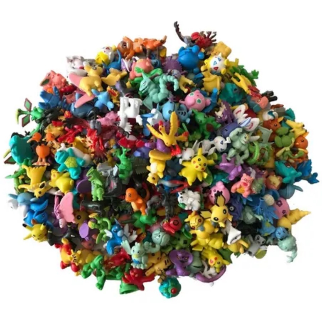 Kit de Mini Pokémons Sortidos Sem Repetições Colecionável Miniaturas ...
