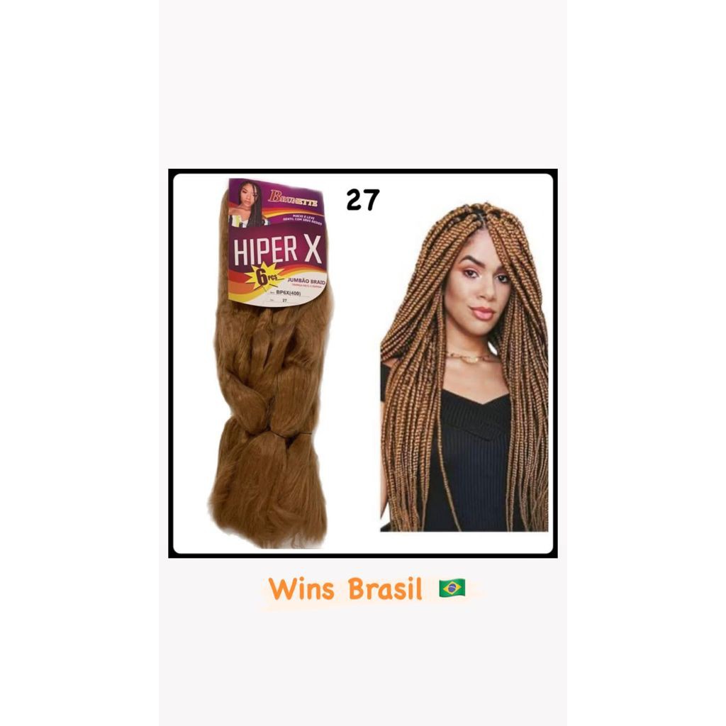 hiper x Cabelo Super Jumbo para trança alta qualidade box braids jumbão ...