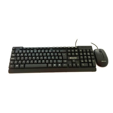 TECLADO BANSON TECH BS-502 ESCRITORIO GAMER COM FIO PRETO KIT COM MOUSE ...