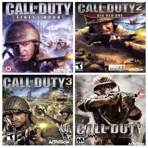 Call of Duty PS2 Coleção 4 jogos + Brinde Battlefield Patch | Shopee Brasil