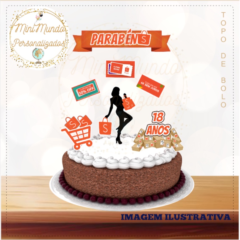 Topo De Bolo Shopee 2 Shopee Brasil