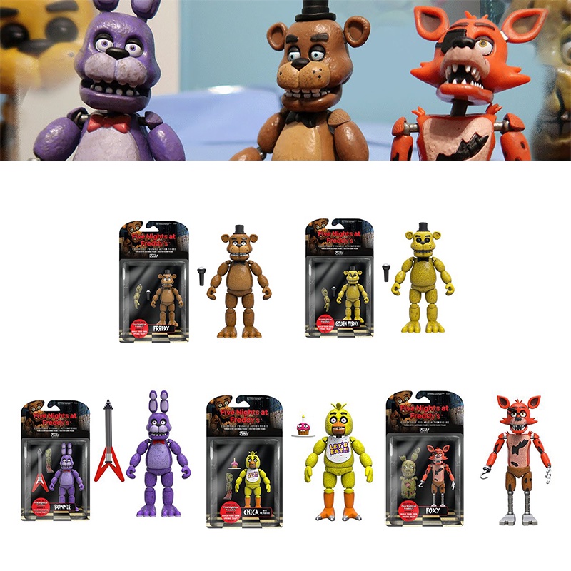 Funko FNAF Brinquedo FIVE NIGHTS AT FREDDY'S Action Figuras Pack-2023 ...