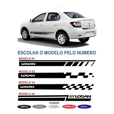 Kit Adesivos Lateral E Traseira Renault Logan Sport Kit Ate 2019 ...