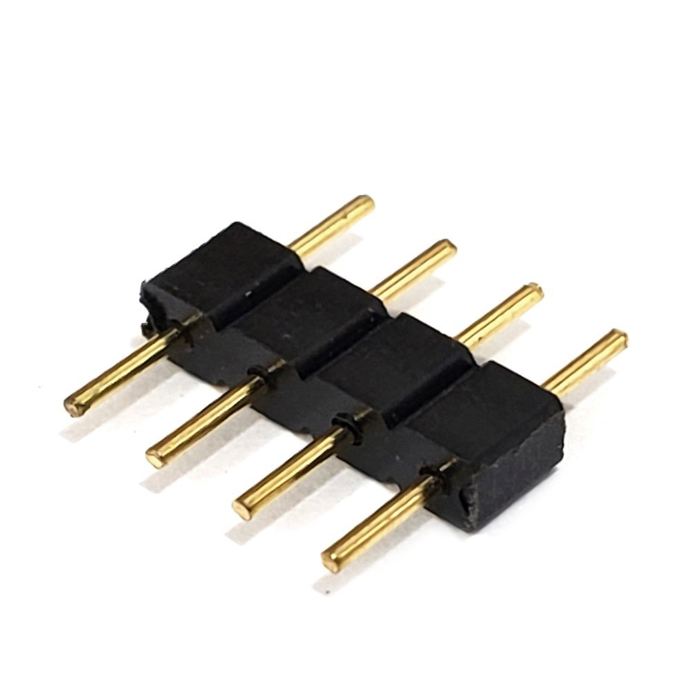 Kit 20 Conector Emenda para Fita Led Rgb 3528/5050 Macho 4 Pinos 10mm ...