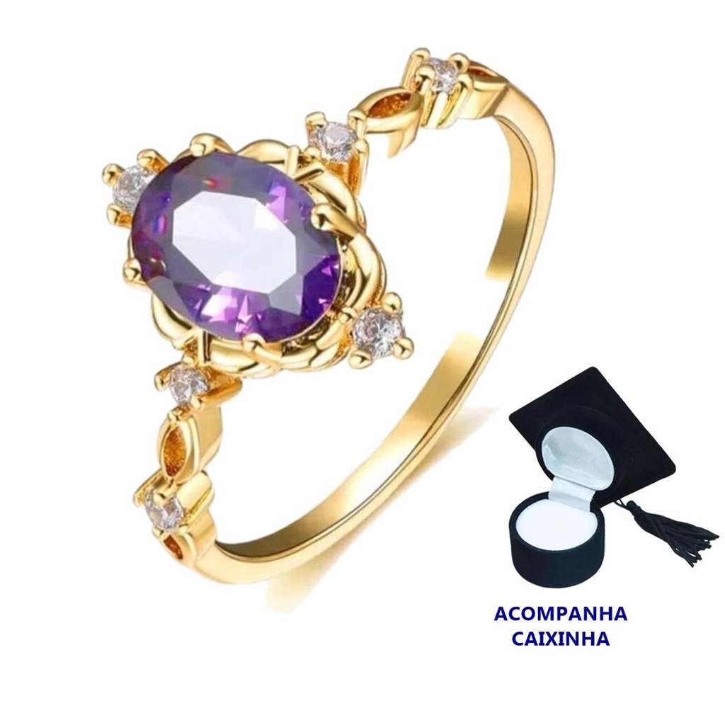 Anel De Formatura Teologia / Geografia - Pedra Lilás Ametista | Shopee ...