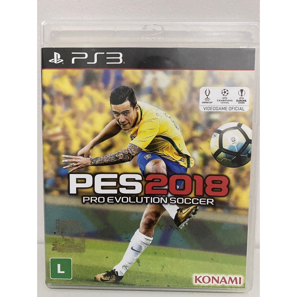 Pes 2018 Ps3 USADO ( fisica ) | Shopee Brasil