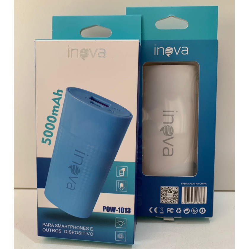 Carregador Portátil Power Bank Inova Pow 1013 5000 Mah | Shopee Brasil