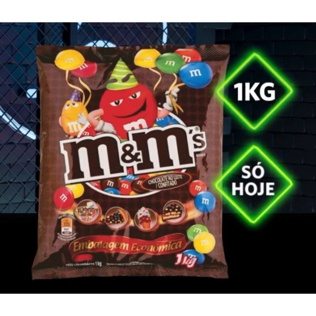MMS MM’S M&M’S CONFETE CHOCOLATE 1kg | Shopee Brasil