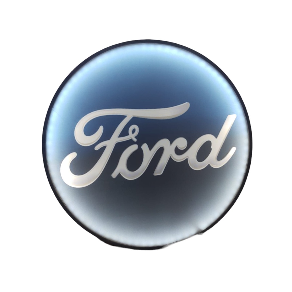 Placa Led Retro Vintage Luminoso De Parede Com Led Ford Mdf | Shopee Brasil