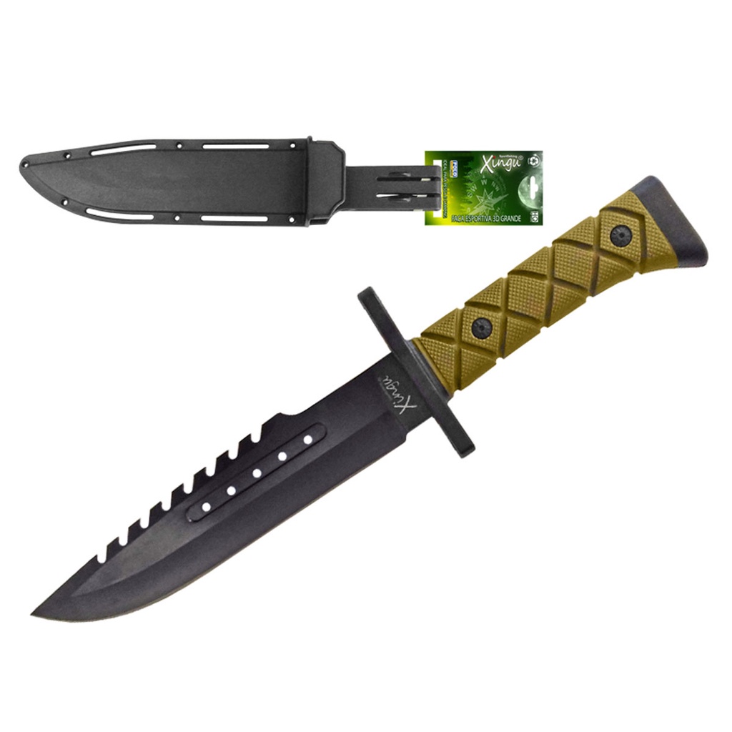 Faca Esportiva Grande Xingu XV3405 34cm C/ Bainha | Shopee Brasil