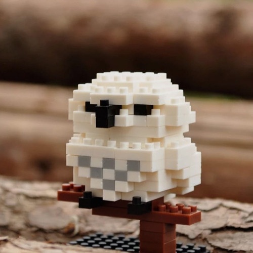 Brinquedo De Montar Mini Wise Hank Block Coruja | Shopee Brasil