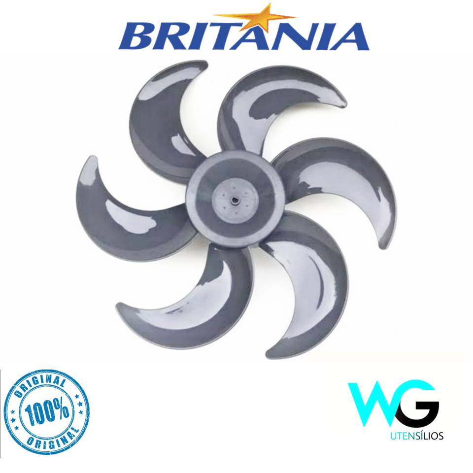 Helice Ventilador Britania BVT 400 / Ventus 40 Six 40cm 6 Pas Original | Shopee Brasil