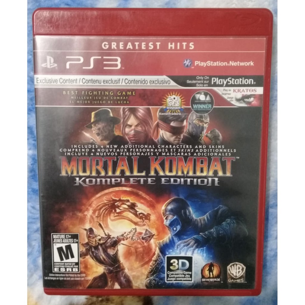 Mortal Kombat Komplete Edition PS3 Original Midia Fisica | Shopee Brasil