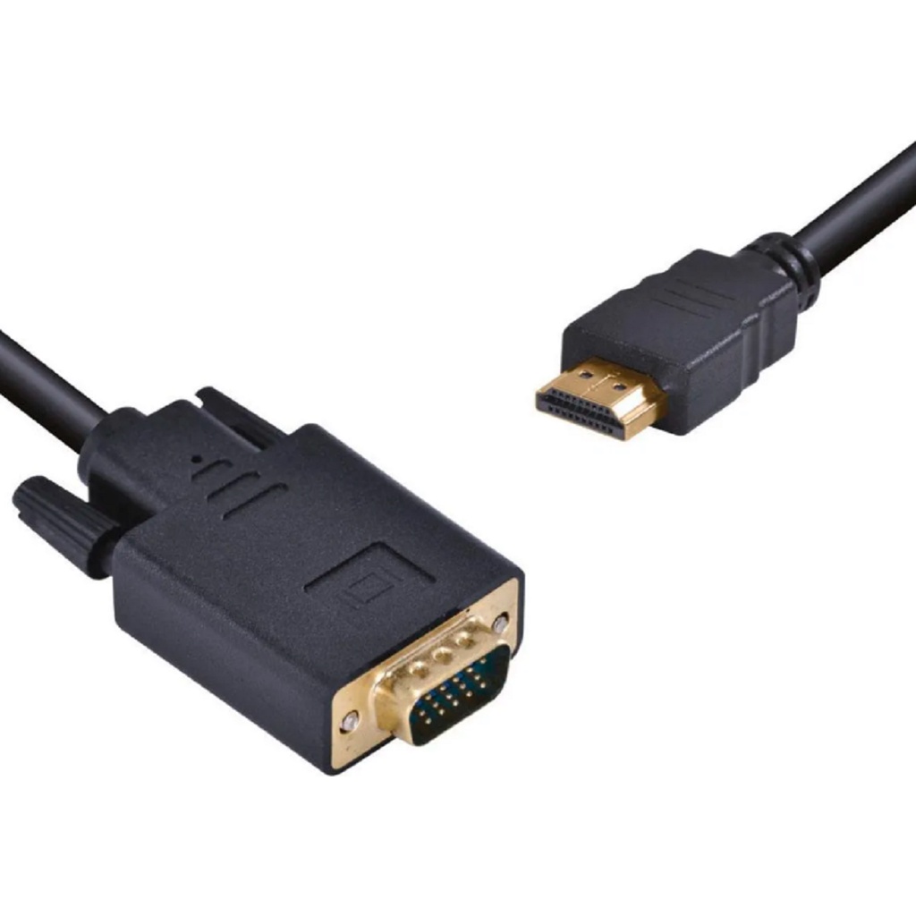 Cabo Conversor Adaptador Hdmi Macho X Vga Macho 2.0 Metros | Shopee Brasil