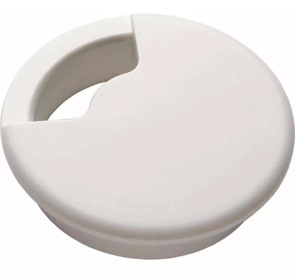 Passa Fio Cabo Plástico 46mm e 60mm Branco ou Preto Acabamento Para ...