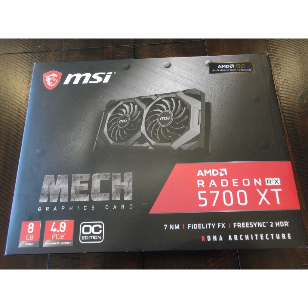 MSI Radeon RX5700XTMECH OC 8GB GDDR6 Graphics Card | Shopee Brasil
